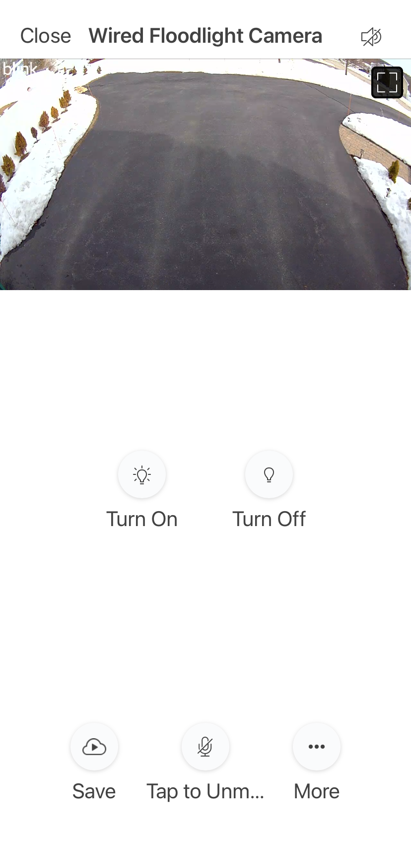 Using Live View with the Floodlight Camera — Blink Support